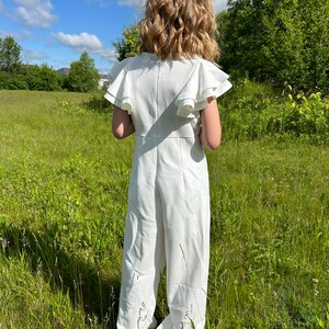 Girly LDS Baptism Romper, Baptism Jumpsuit, Baptism Jumper, Onesie ...