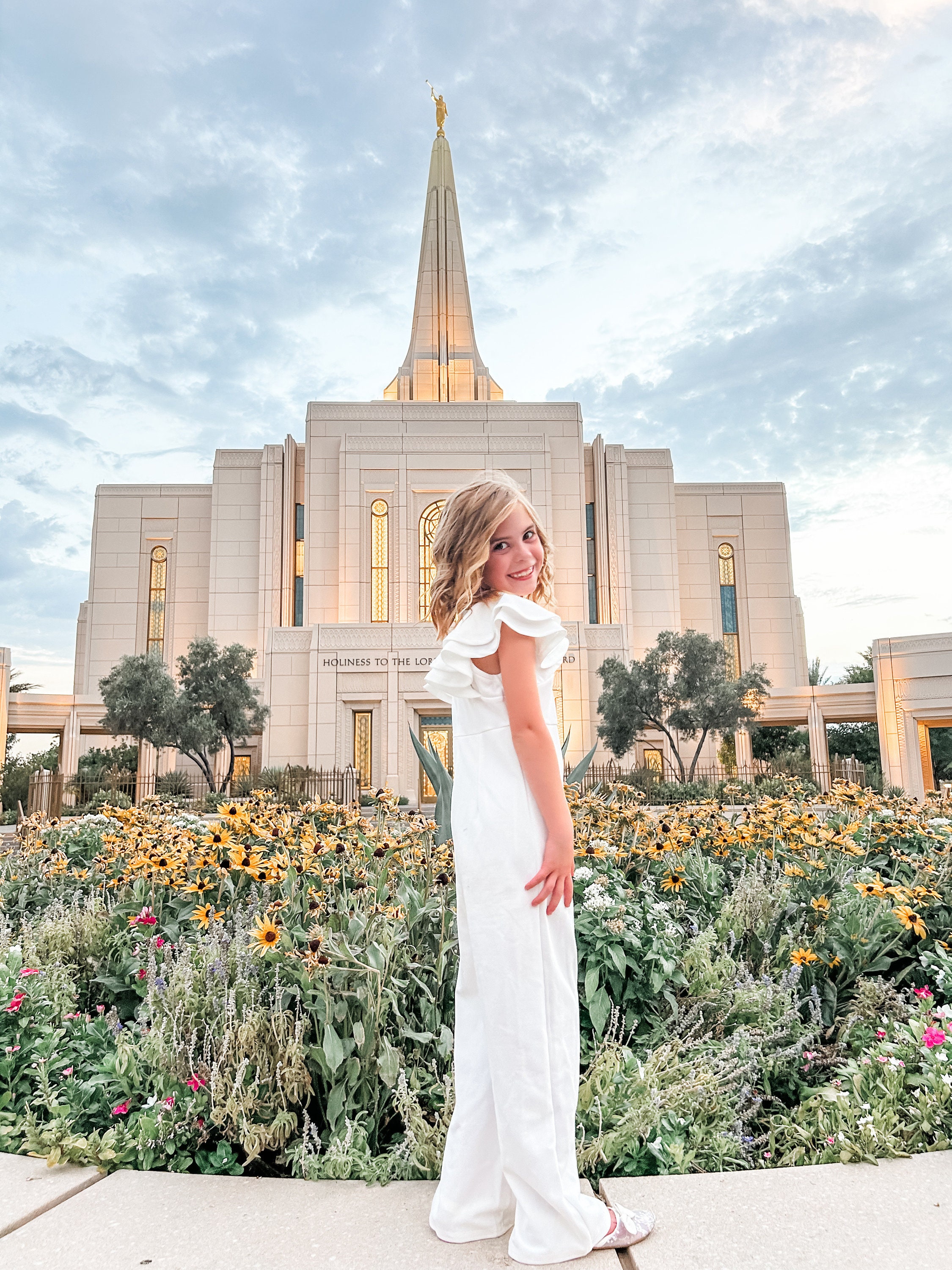 Girly LDS Baptism Romper, Baptism Jumpsuit, Baptism Jumper, Onesie ...