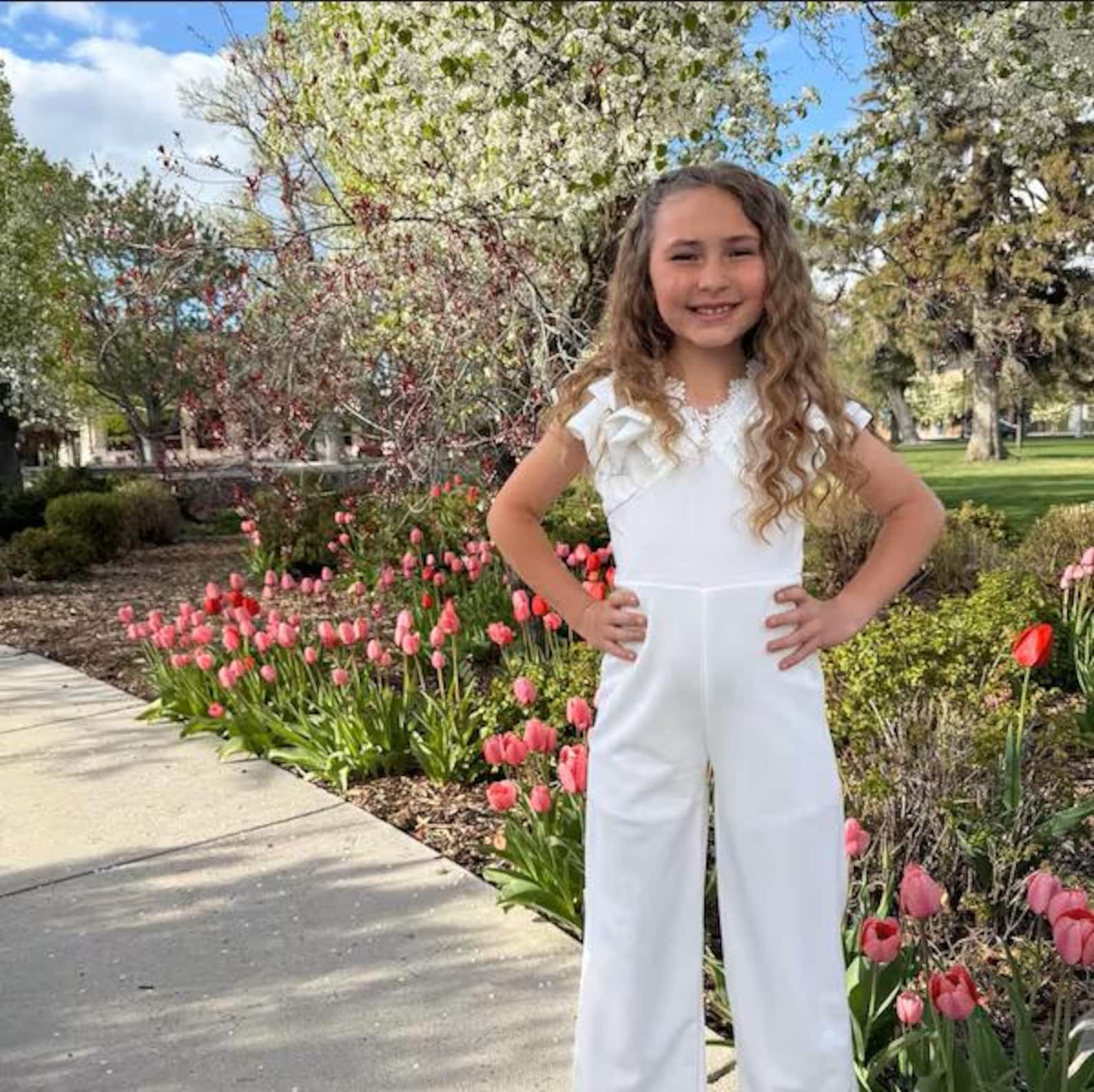 Girly LDS Baptism Romper, Baptism Jumpsuit, Baptism Jumper, Onesie ...