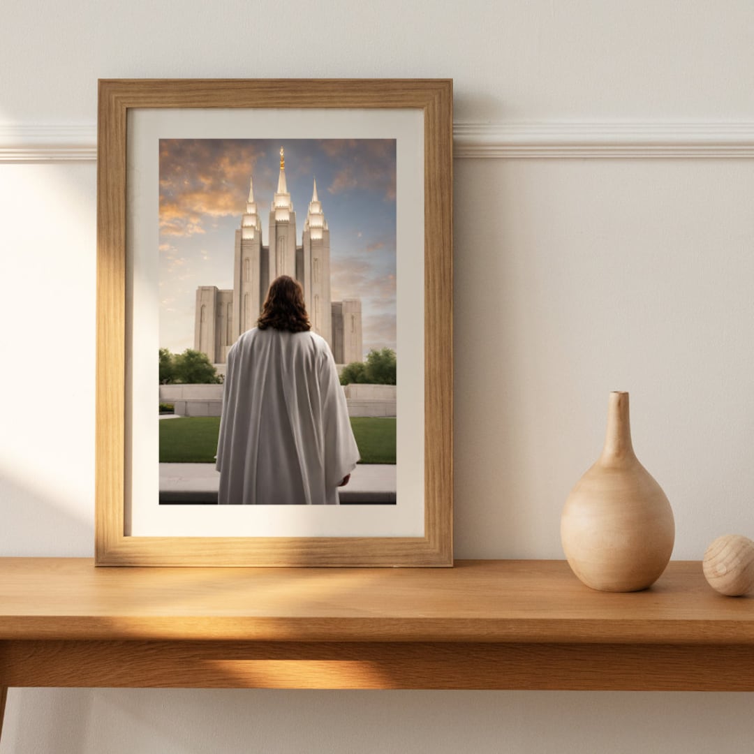Jesus Looking at LDS Temple Art, Church of Jesus Christ, Come Follow Me ...