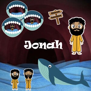 Jonah, Bible Stories, the Chosen, God, Quiet Book, Church Book ...