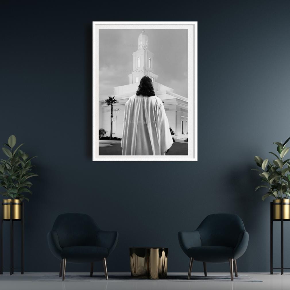 Jesus Looking at LDS Tallahassee Temple Art, Church of Jesus Christ ...