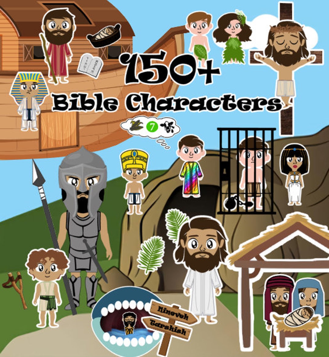 150+ Bible Characters, Jesus, Christ, Cross, the Chosen, Moses, Bible ...
