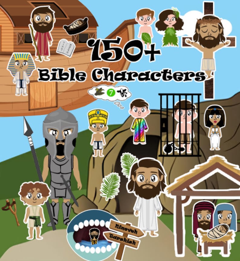 150+ Bible Characters, Jesus, Christ, Cross, the Chosen, Moses, Bible ...