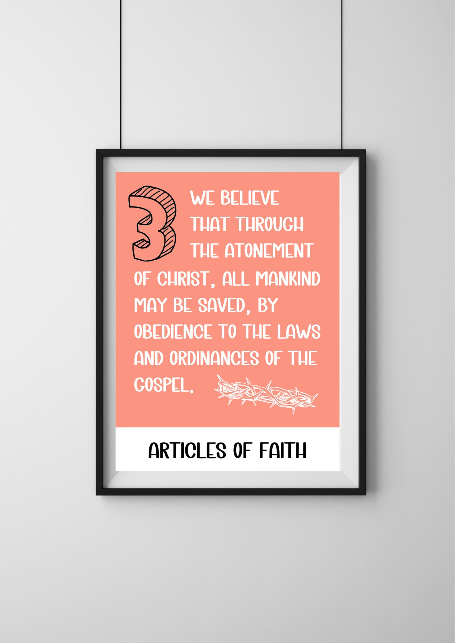 13 Articles of Faith, Digital Download, LDS, Primary Presidency ...