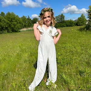 Girly LDS Baptism Romper, Baptism Jumpsuit, Baptism Jumper, Onesie ...