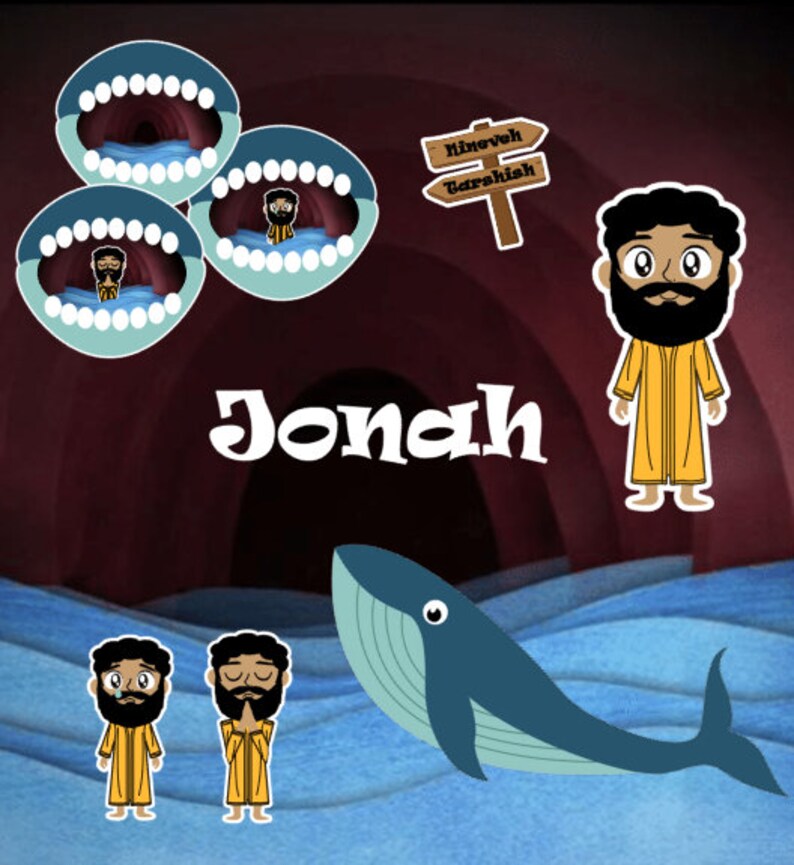 Jonah, Bible Stories, the Chosen, God, Quiet Book, Church Book ...