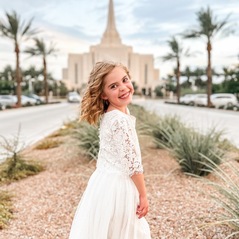 Lds Baptism Dress Girl - Etsy