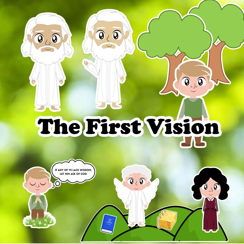 The First Vision, Joseph Smith First Vision, LDS, Book of Mormon ...