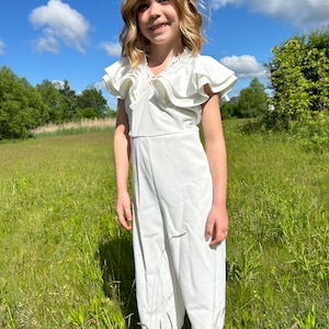 Girly LDS Baptism Romper, Baptism Jumpsuit, Baptism Jumper, Onesie ...