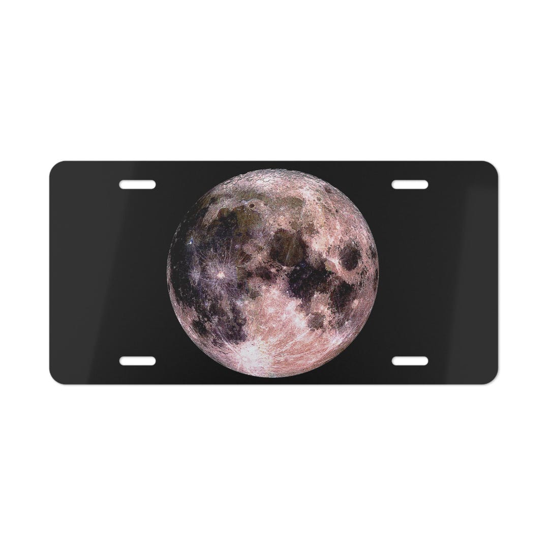 Moon Vanity Plate, Celestial Moon, Astronomy, Space, Moon, Celestial ...