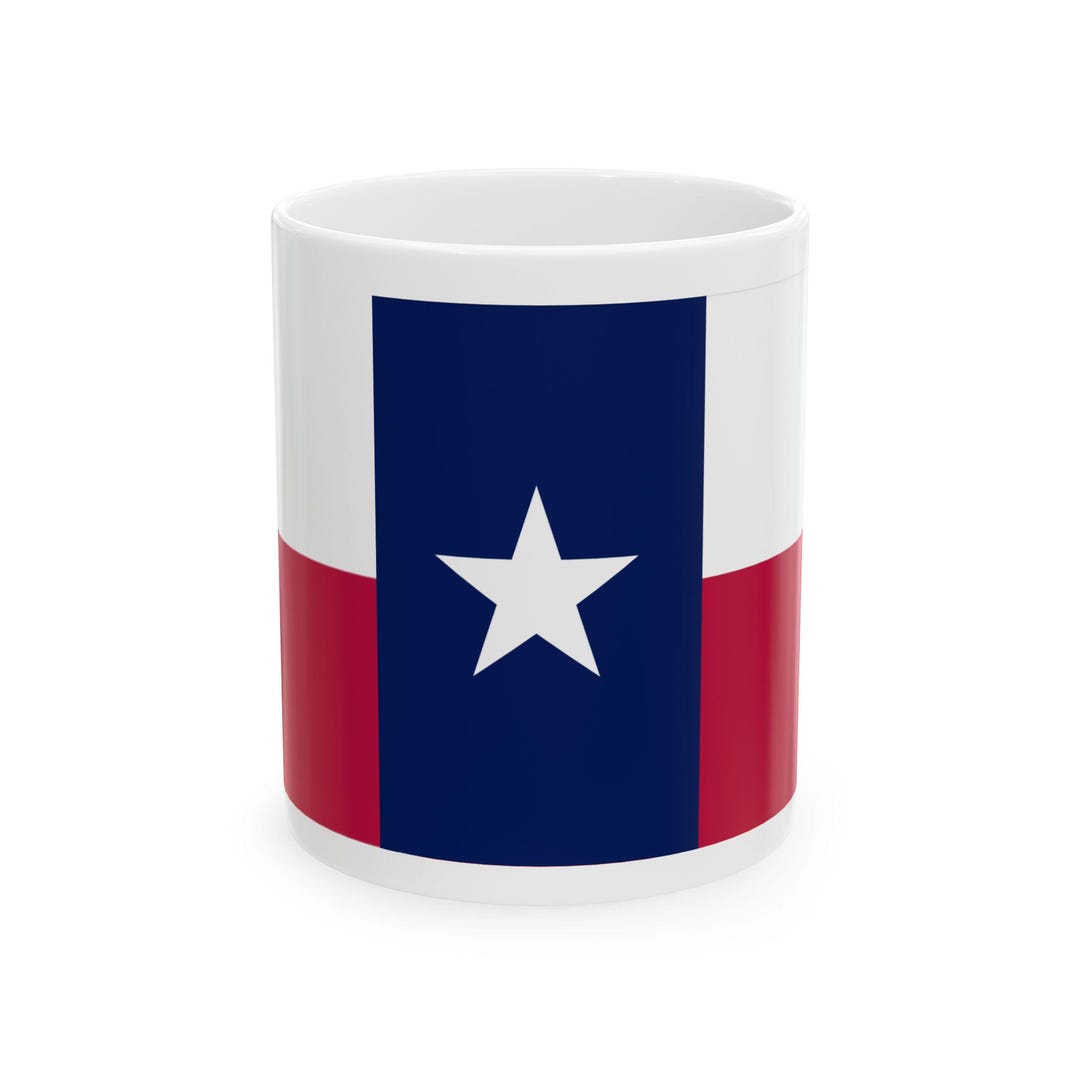 Texas Flag Ceramic Mug, Lone Star State, Kitchenware, Custom Cups ...