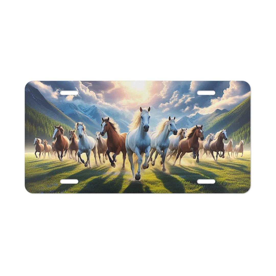 Horses License Plate, Horse Vanity Tag, Custom License Plate ...