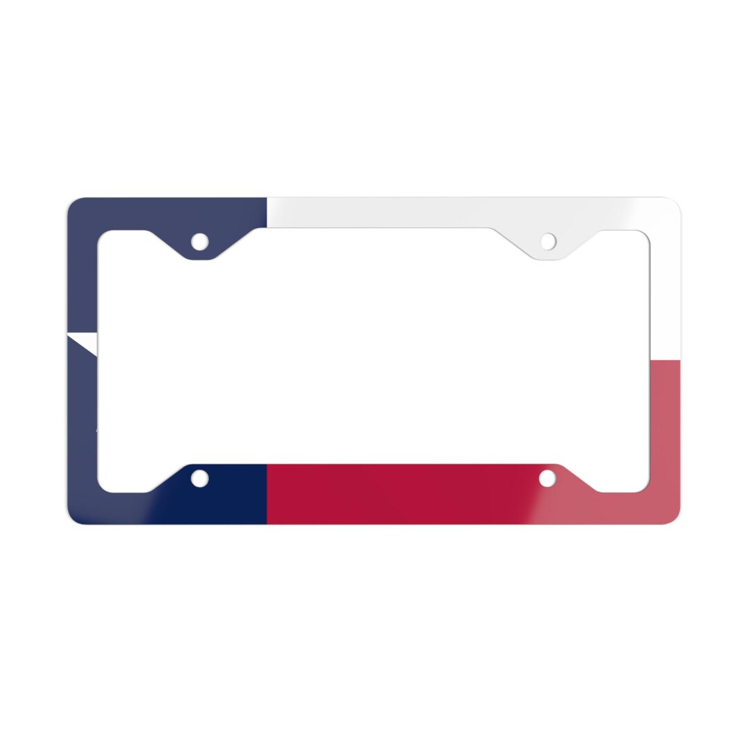Texas License Plate Frame, Vanity Tag Frame, Texas Flag, Texas License ...