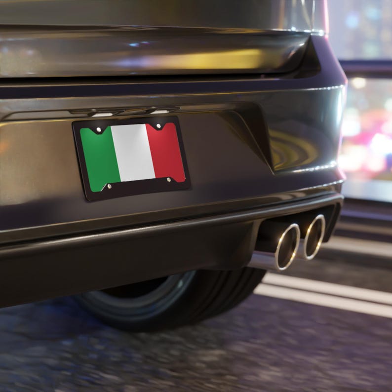 Italian Flag License Plate, Italy, Specialty Plate, Novelty Plate ...