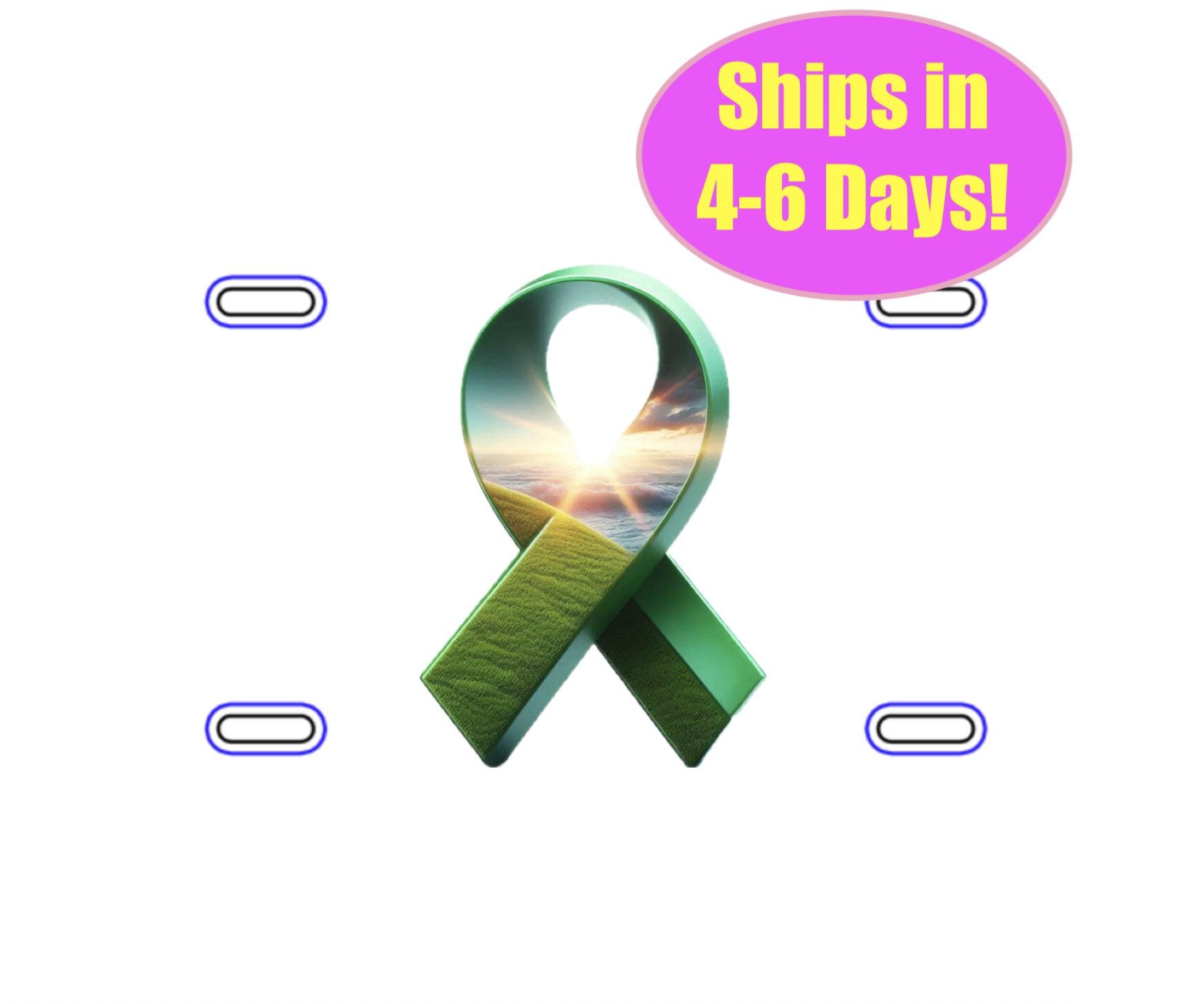 Mental Health Awareness Ribbon License Plate / Vanity Tag - Etsy