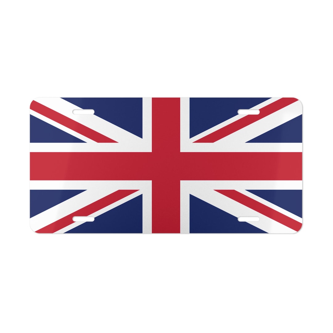 Union Jack License Plate, British License Plate, Gift for Him, United ...