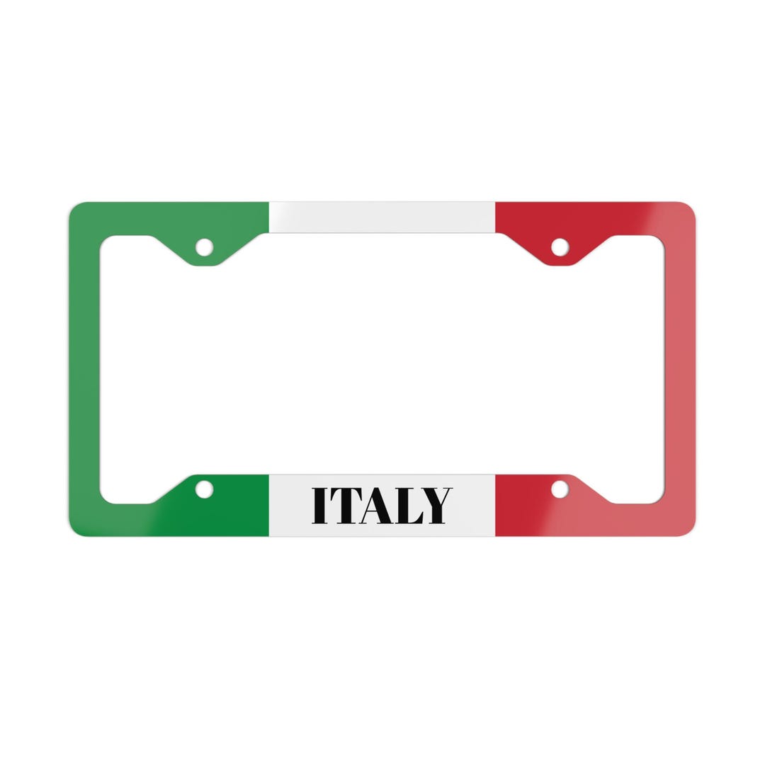 Italian License Plate Frame, Italian Flag, Portatarga, Italy, Specialty ...