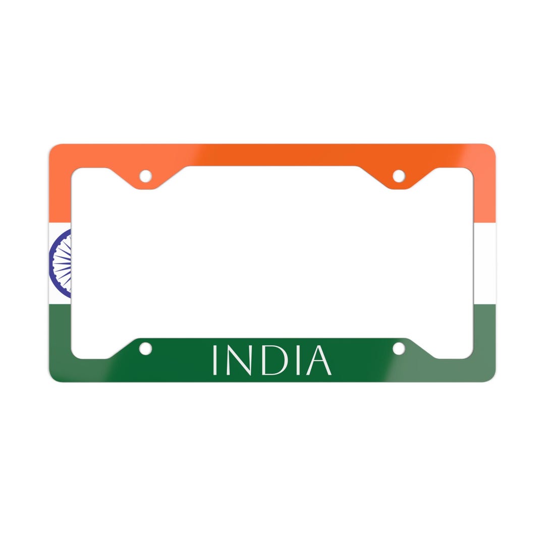 India, License Plate Frame, Flag of India, License Plate Holder, Vanity ...