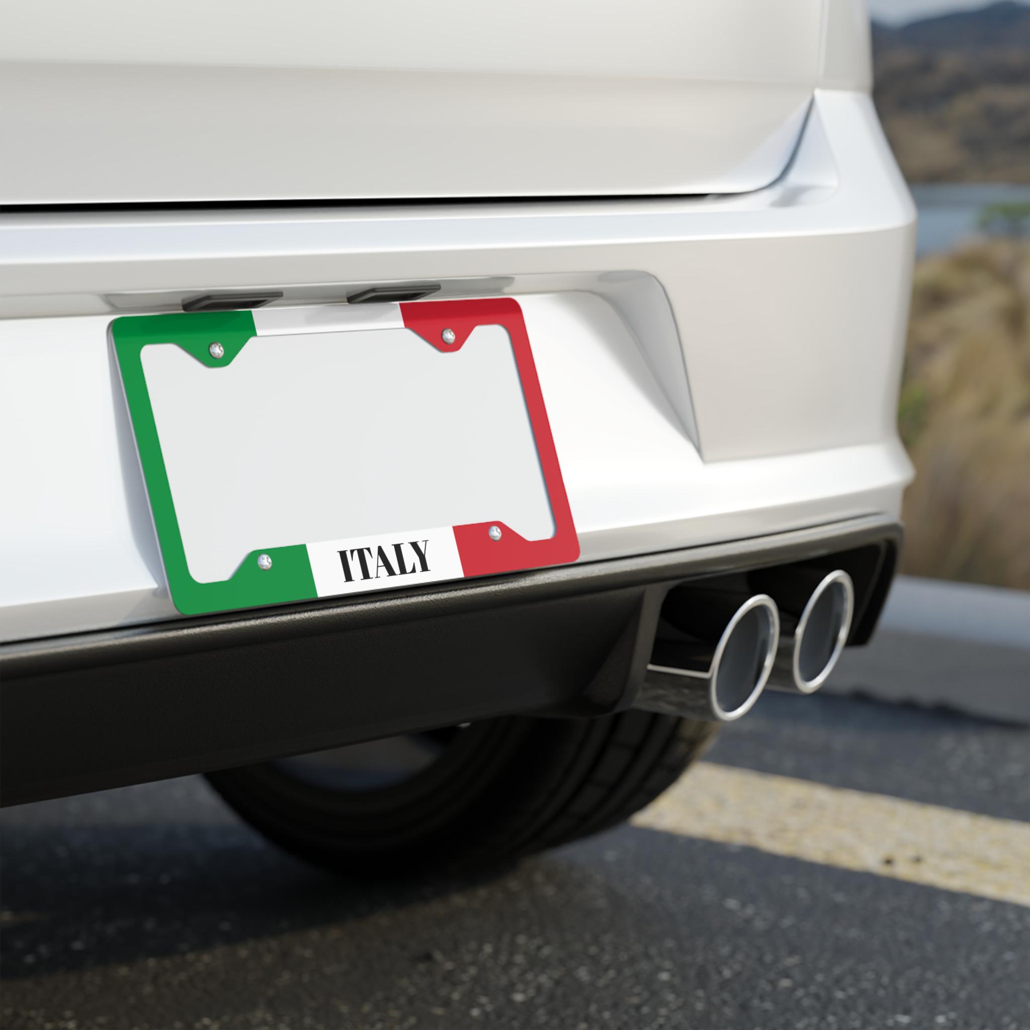 Italian License Plate Frame, Italian Flag, Portatarga, Italy, Specialty ...