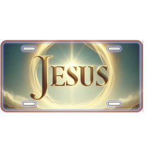 Jesus License Plate, Christian Vanity Tag, Christian Specialty Plate ...