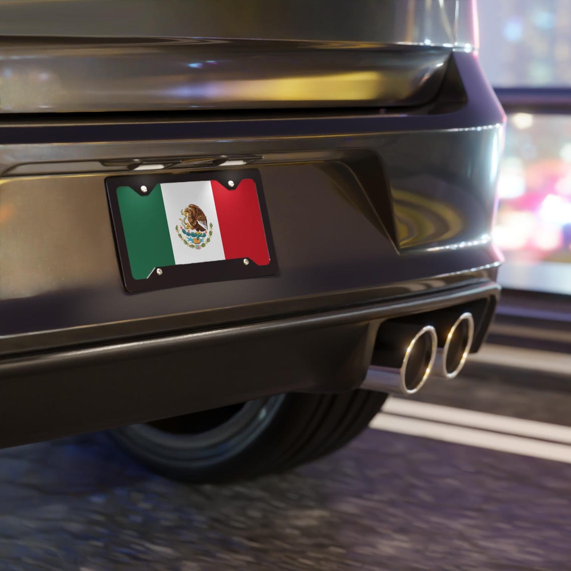 Mexican License Plate, Mexican Flag License Plate, Mexico Flag, Bandera ...
