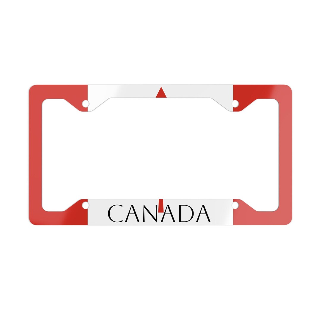 Canadian Flag License Plate Frame, Gift for Her, the Maple Leaf, Canuck ...