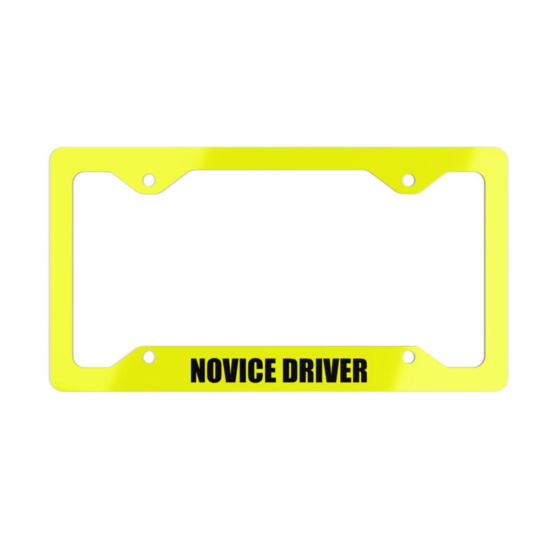 Novice Driver License Plate Holder, Novice Driver Sign, License Plate ...