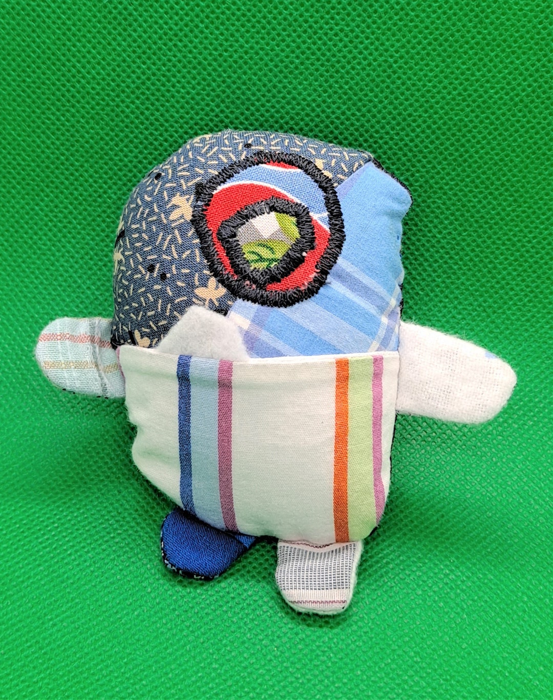 Scrappy Blue Monster Plush Stuffed Toy - Etsy