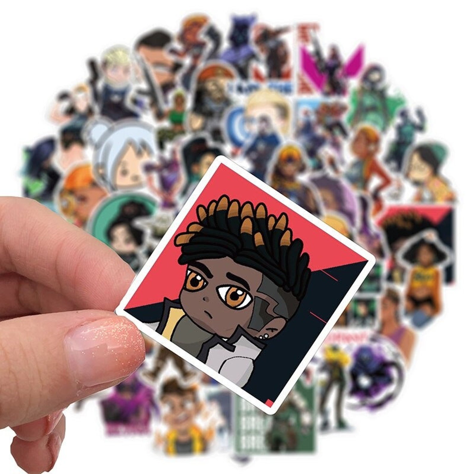50 PCS Valorant Stickers Valorant Sticker Pack Valorant | Etsy