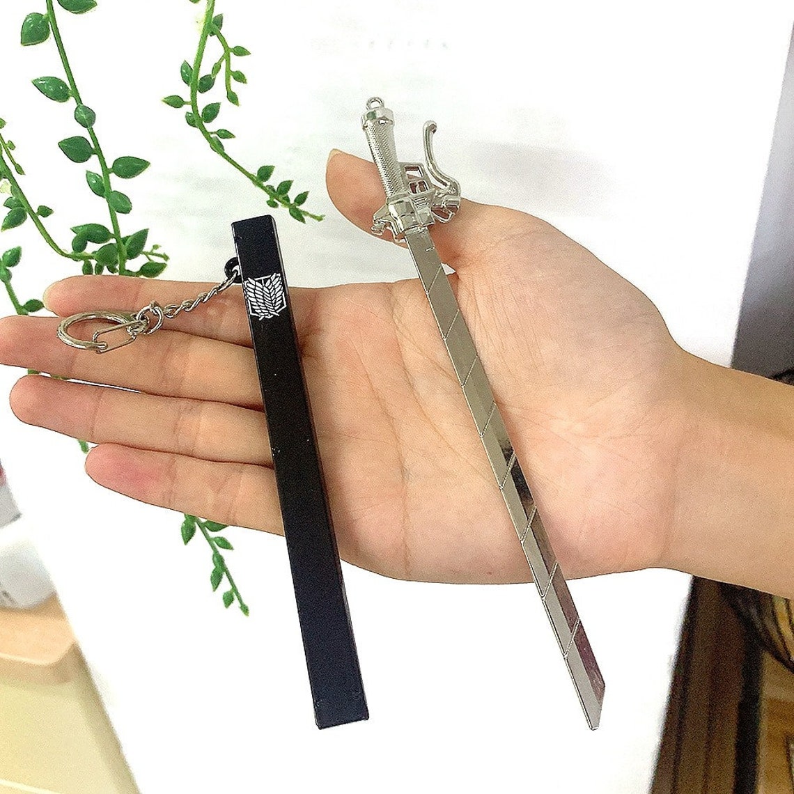 Attack on Titan Keychain Sword and Sheath AOT Anime | Etsy