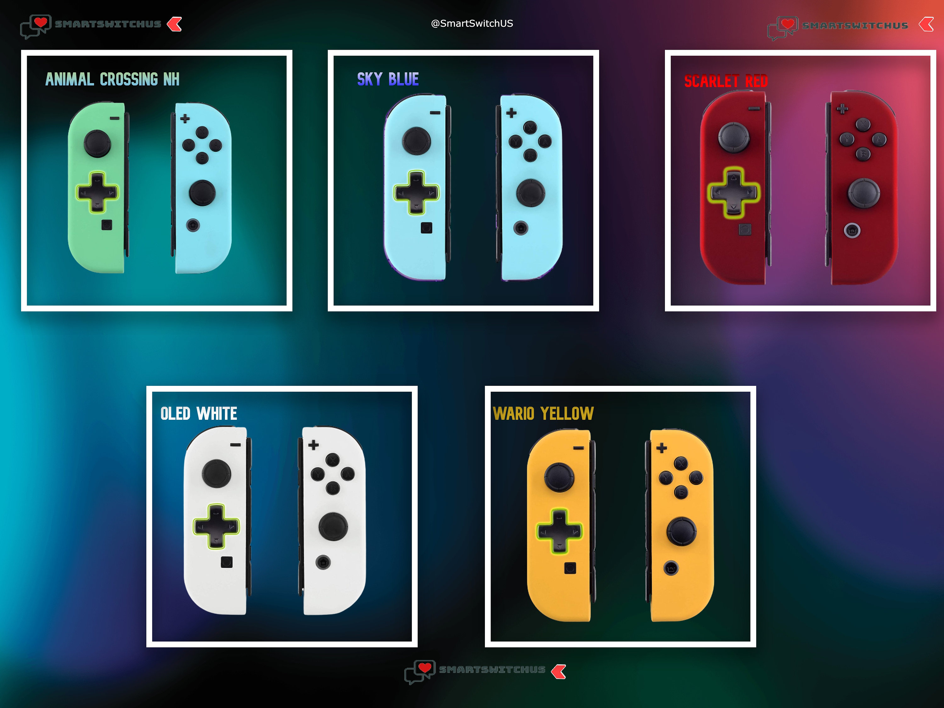 Custom Switch & Switch-oled Joycon Shell, Send Your Joycons for Modification, or Ask for Brand ...