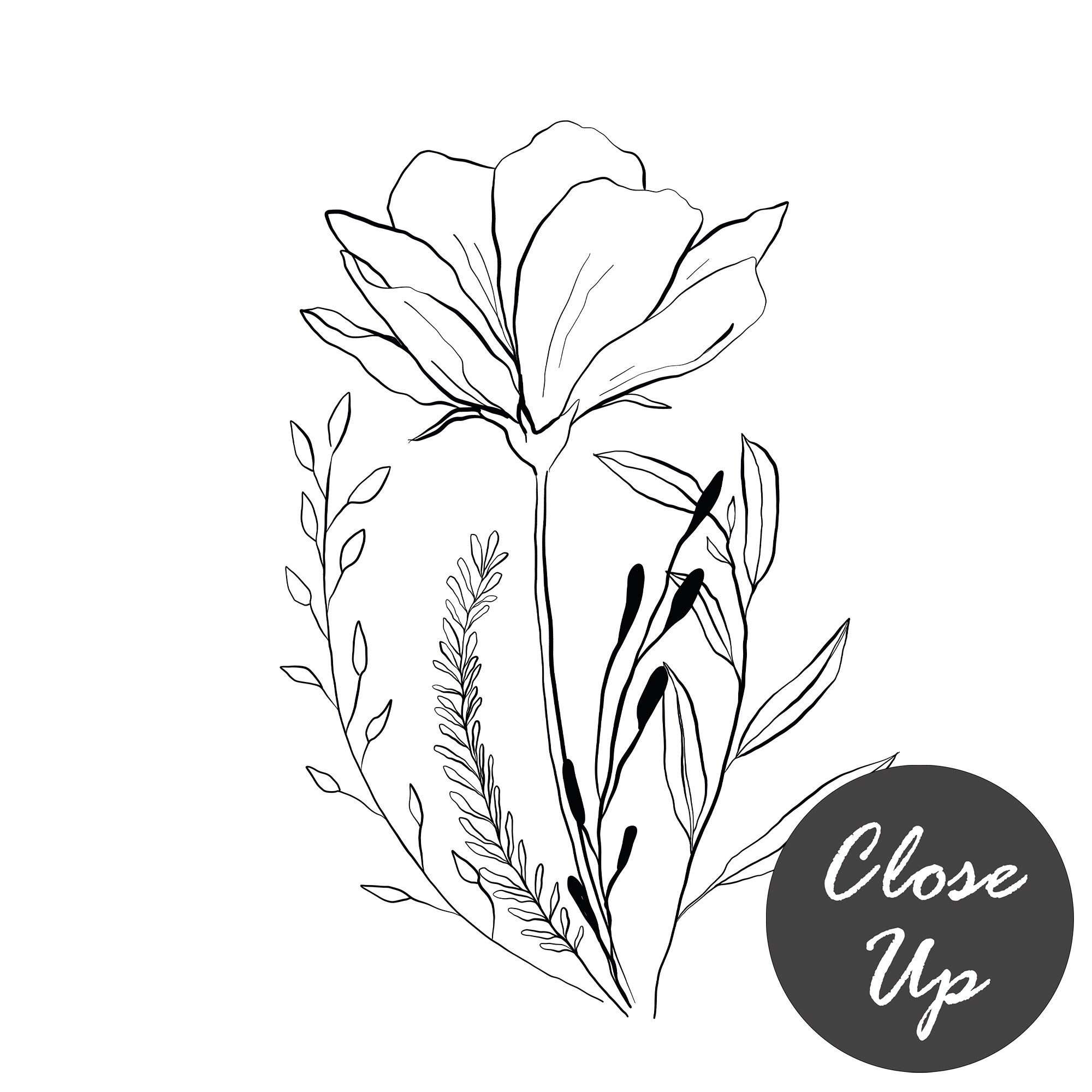 Minimalist Line Art Flowers Set of 3, Minimalist Floral Wall Art ...