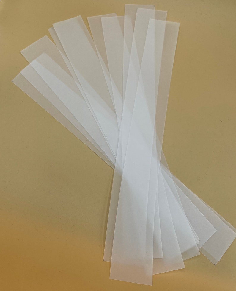 Flat A5 Invite Vellum Belly Bands, Vellum Wraps A5 Wedding Invitation ...