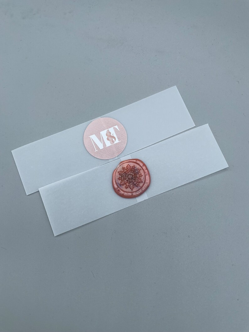 Pre Folded A5 Invite Vellum Belly Bands, Vellum Wraps A5 Wedding ...