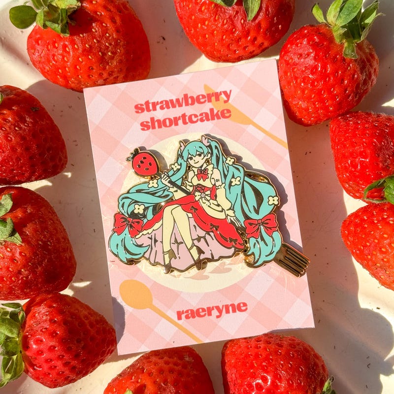 Hatsune Miku Strawberry Figure - Etsy