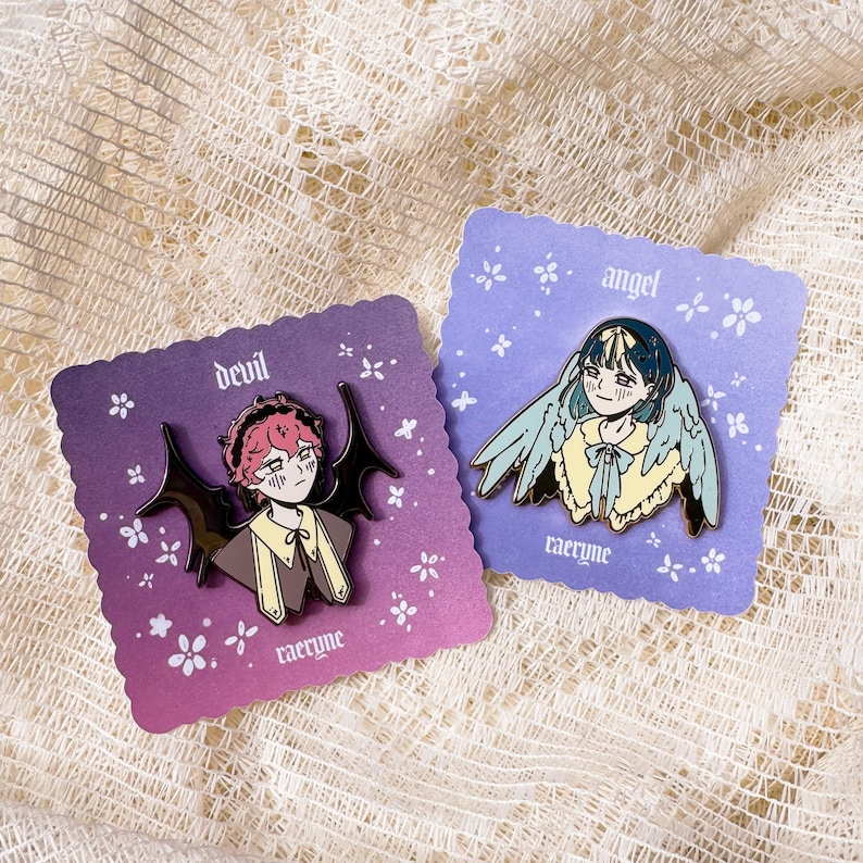 Alien Stage Ivantill Mizisua Meteor Shower Angel Devil Enamel Pin - Etsy