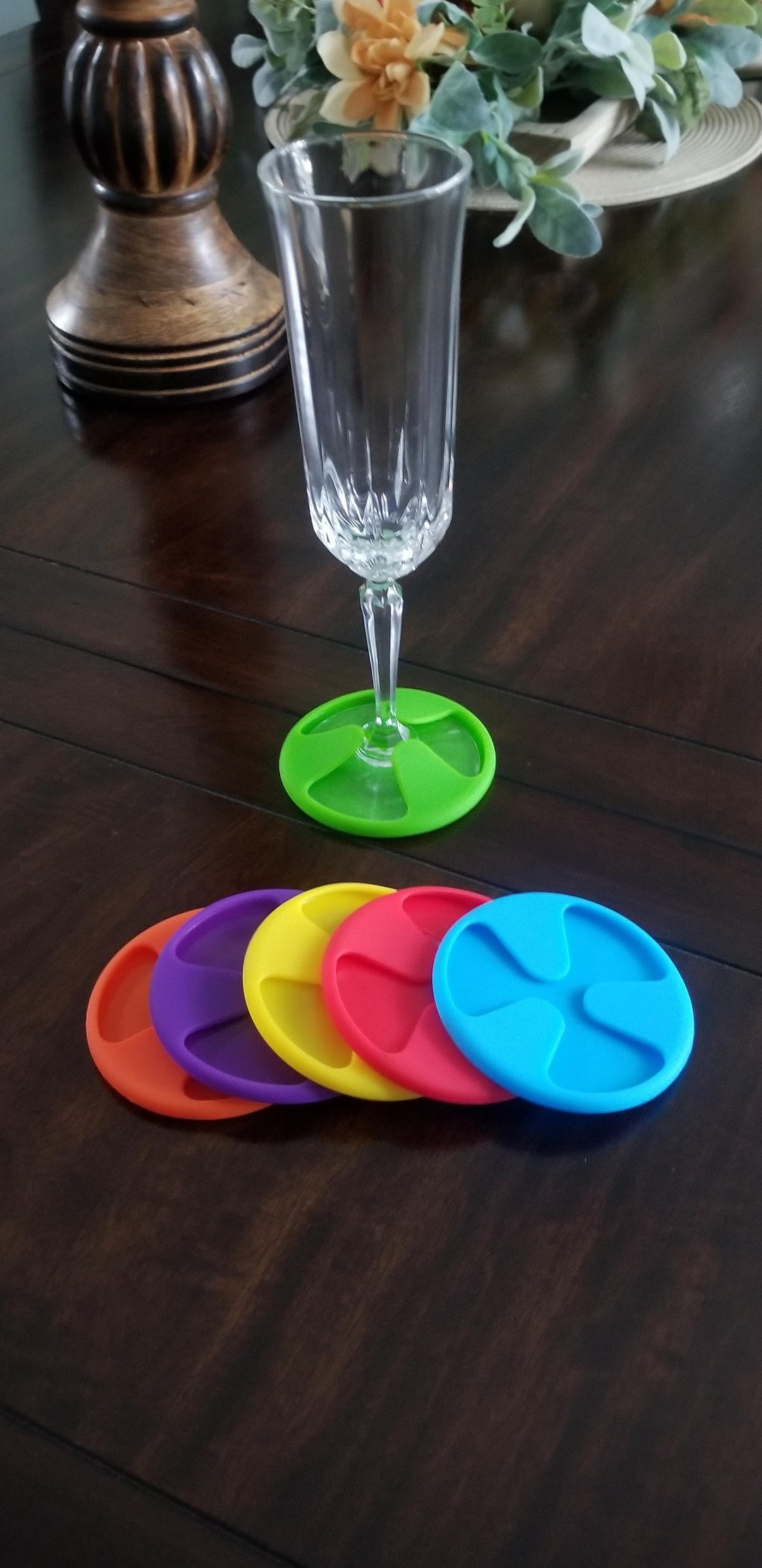 6pc. Silicone Glass Markers/ Glass Charms/drink Markers/drink - Etsy