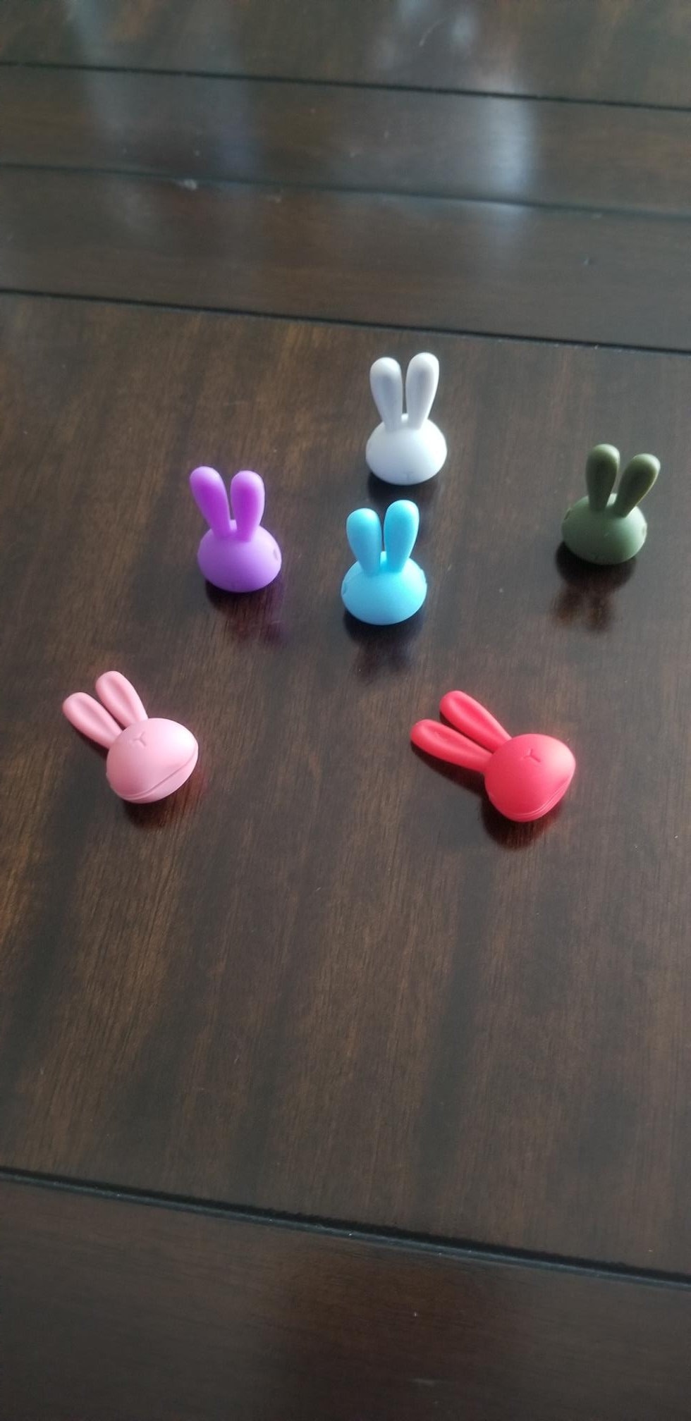 6 Pc Silicone Rabbit Ears Shaped Glass Identifier/coffee Mug Marker ...