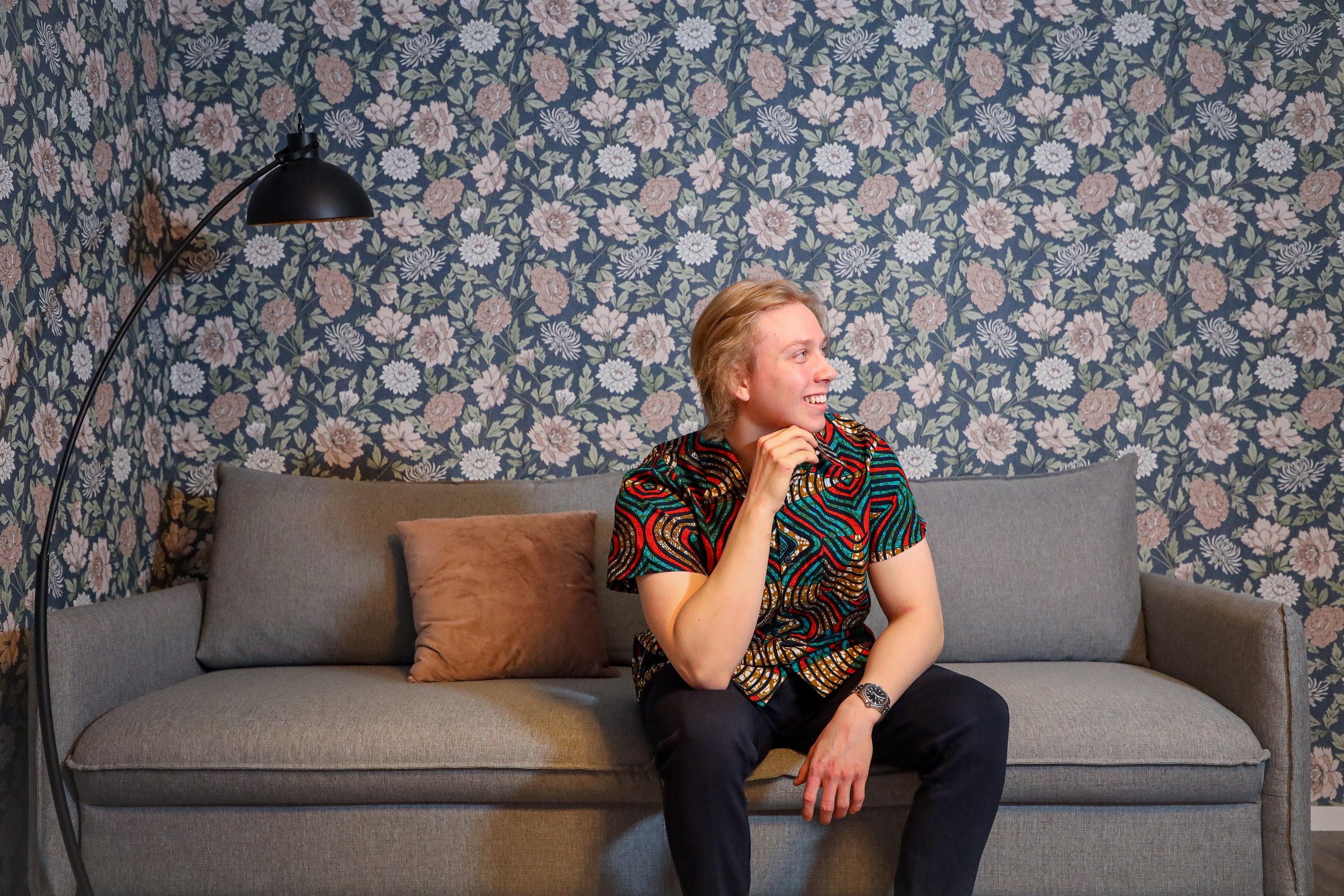 Jackson African Kitenge T-shirt for Men Blue and Green - Etsy