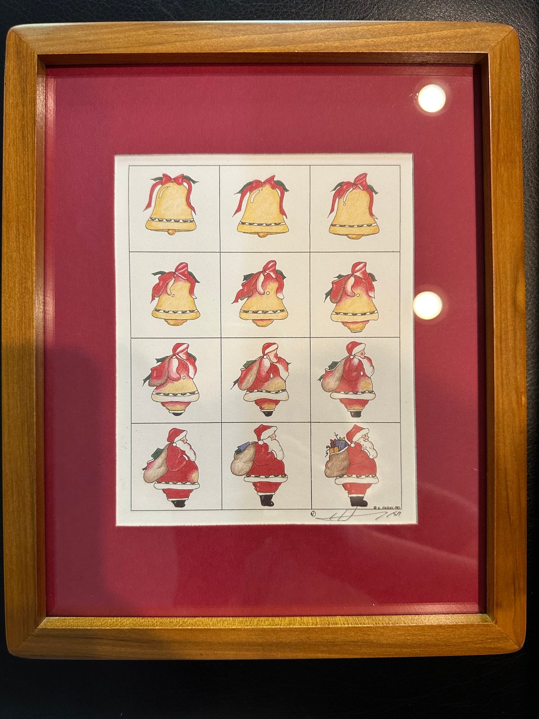 E.halsey Transformation Print From Bell to Santa signed by Artist 1987 ...