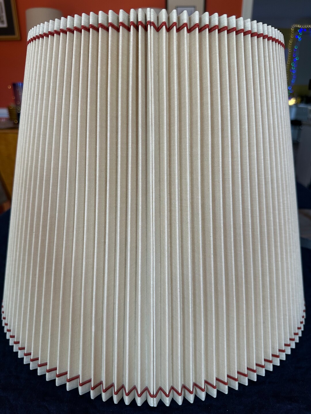 F. Cooper Lamp Shade (washer and Spider Fitter) in Tan With Rust ...