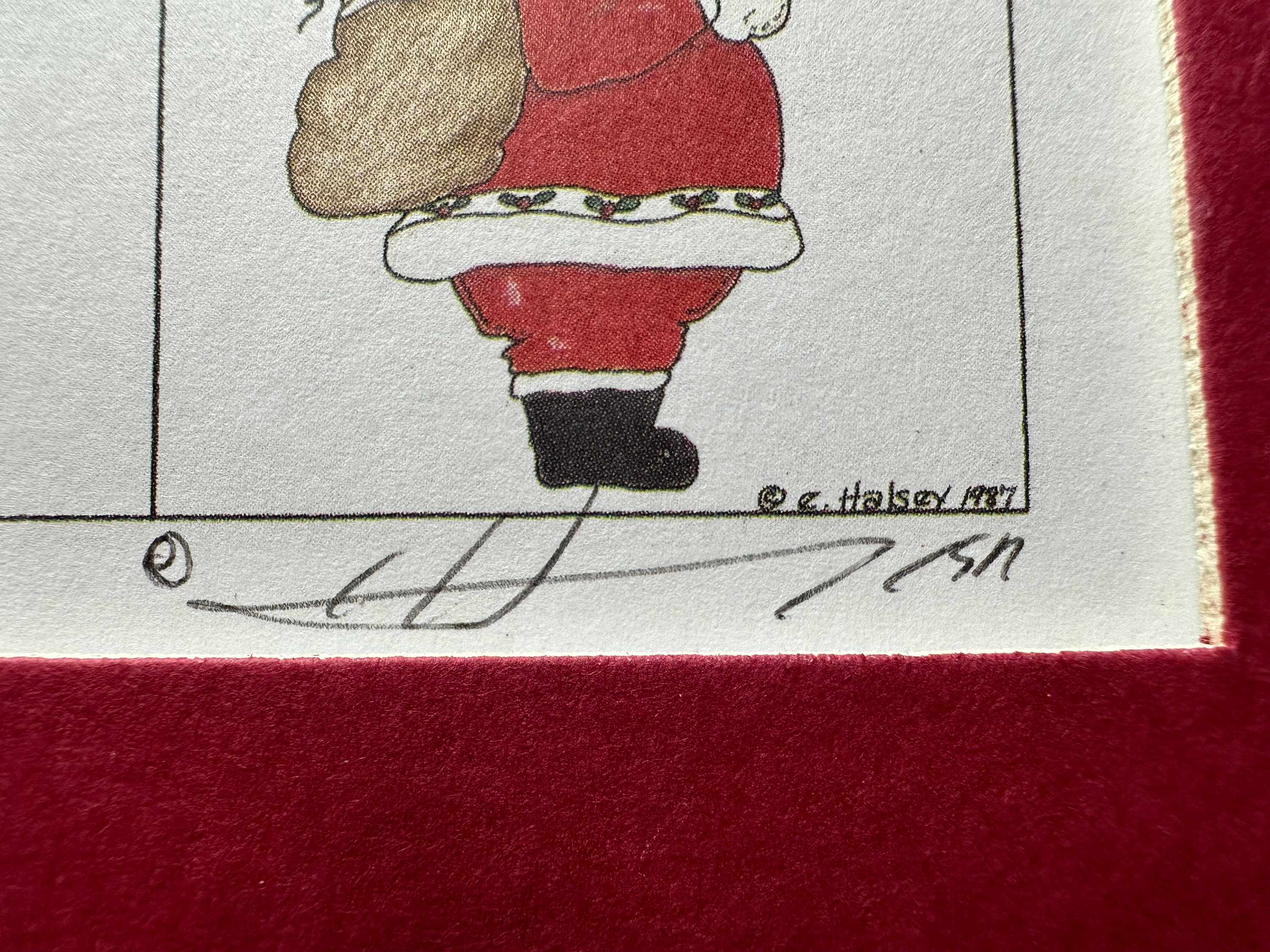 E.halsey Transformation Print From Bell to Santa signed by Artist 1987 ...