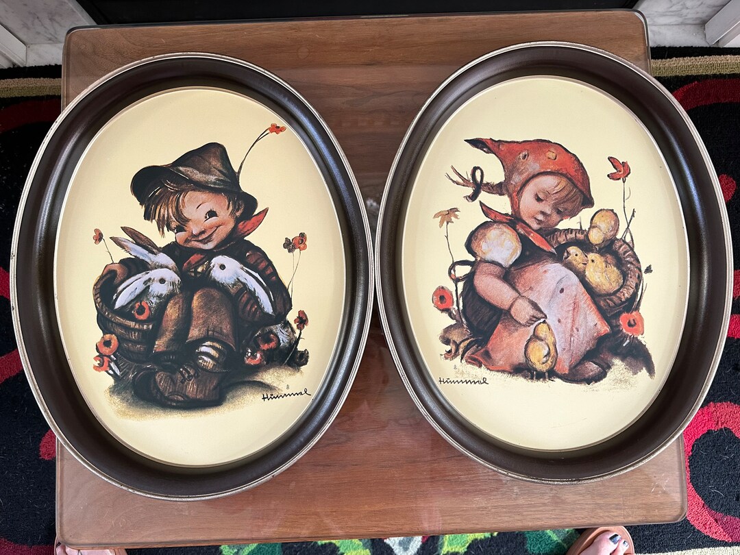 Pair of Vintage Hummer Trays Ready for Hanging 14x11in - Etsy