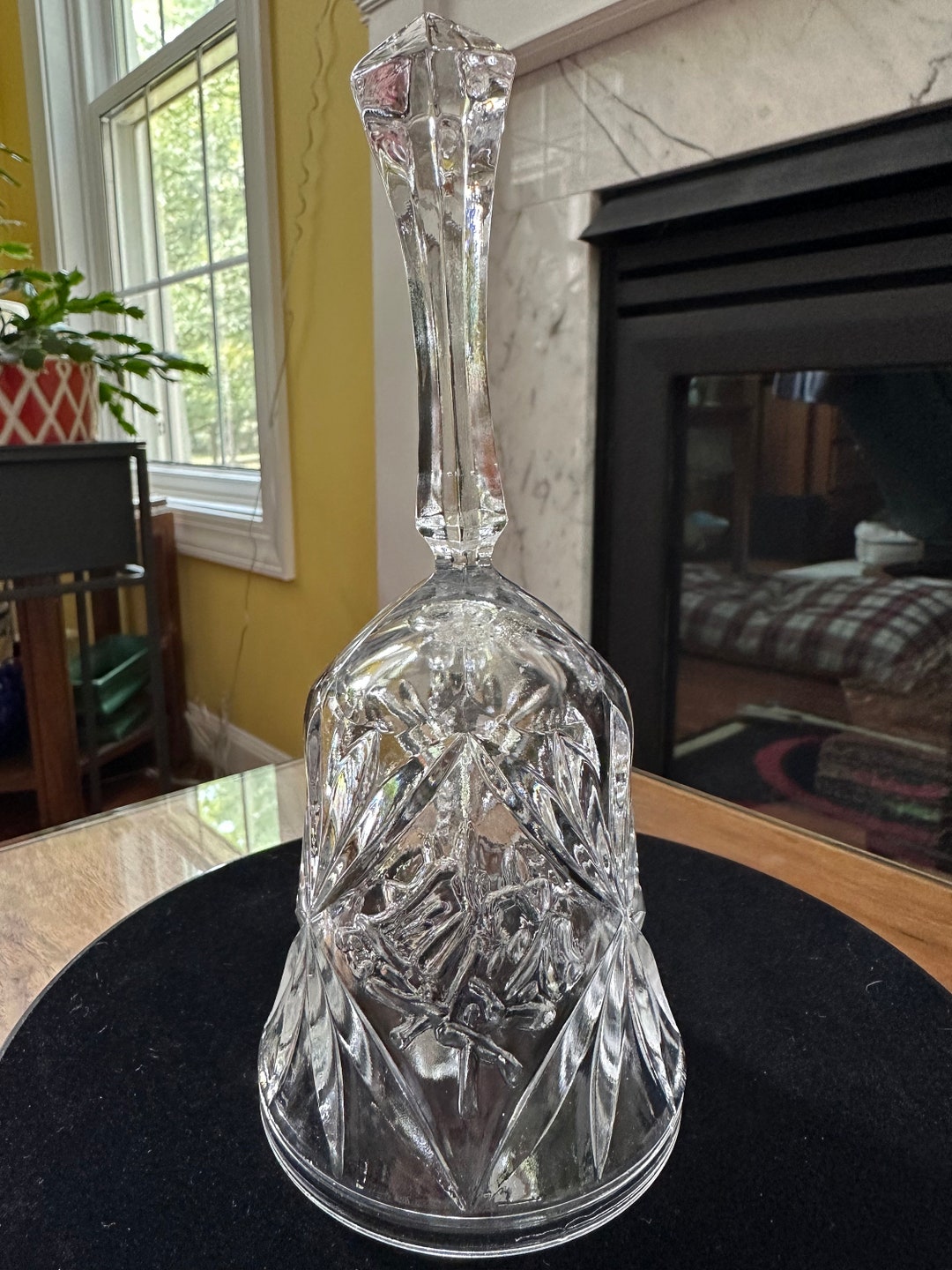 Vintage Crystal Bell With Two Horse Head Design and Intact Clapper - Etsy