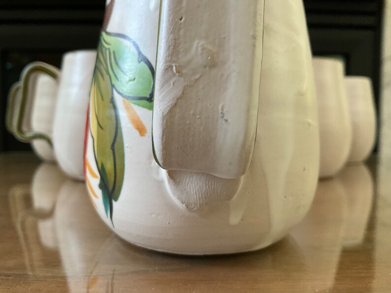 Set of 6 Vintage Holt Howard Hand-painted Italian Pottery Mugs - Etsy