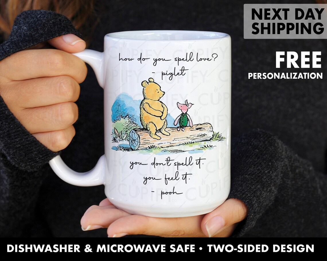 Winnie the Pooh Piglet Coffee Mug Piglet Coffee Mug - Etsy