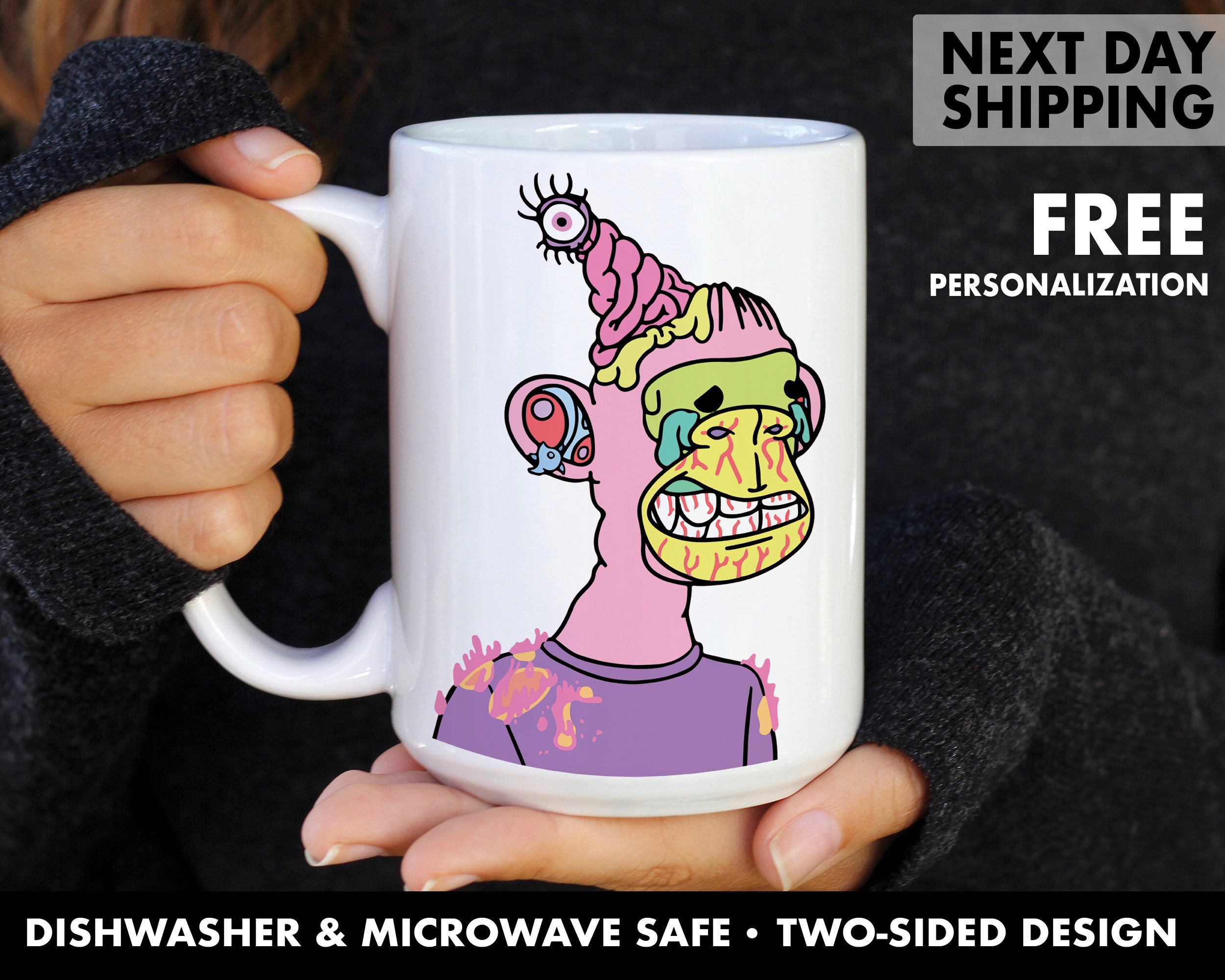 Your NFT on A Mug, Custom NFT Mug, Non Fungible Token Mug, Meme Mug ...