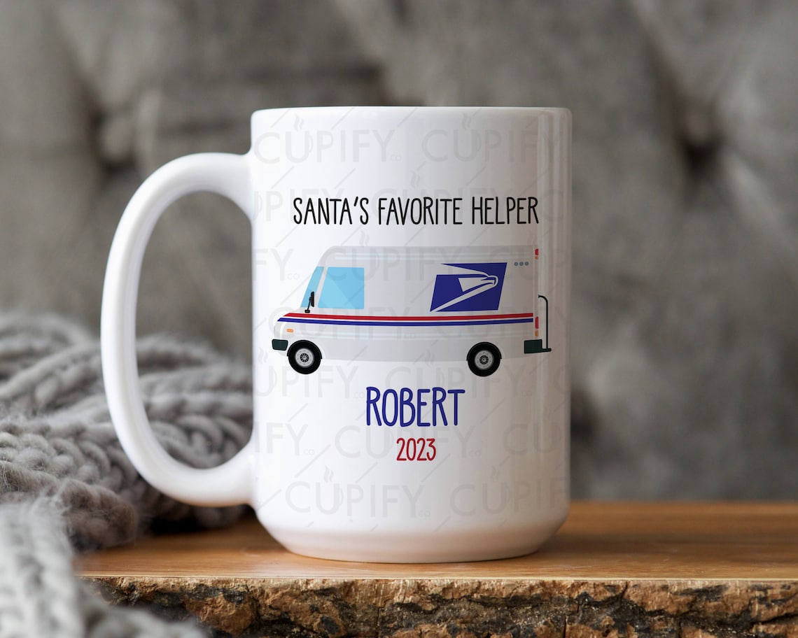 USPS Santa Coffee Mug Postman Coffee Mug USPS Coffee Mug - Etsy