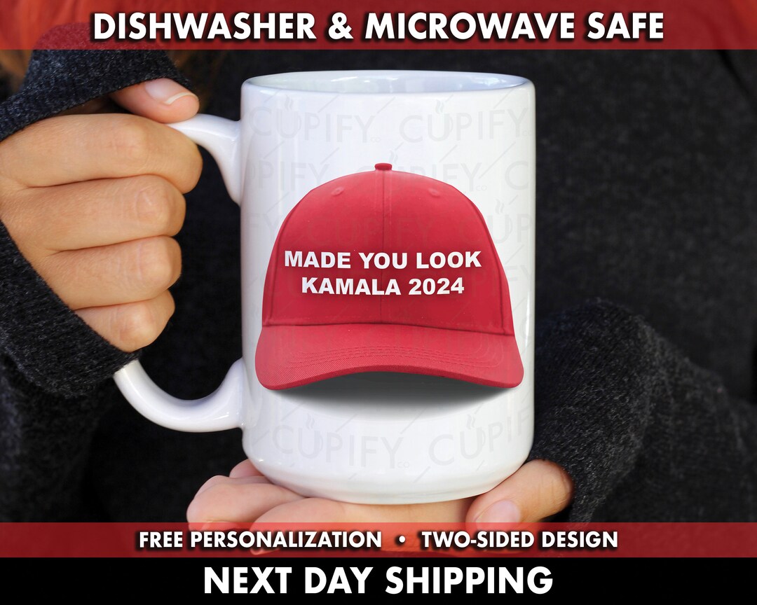 Kamala Harris Red Hat Mug, Stand With Kamala Harris, Kamala Harris for ...